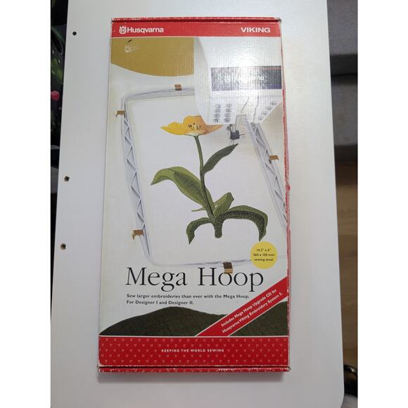 Husqvarna | Other | Husqvarna Viking Mega Hoop Machine Embroidery ...